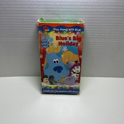 Blue's Clues - Play Along with Blue : Blue's Big Holiday VHS Tape 2001 ...