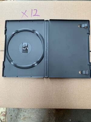 100 SUPREME QUALITY 14MM AMARAY BLACK SINGLE DVD CASES,MADE IN US-X12 ...