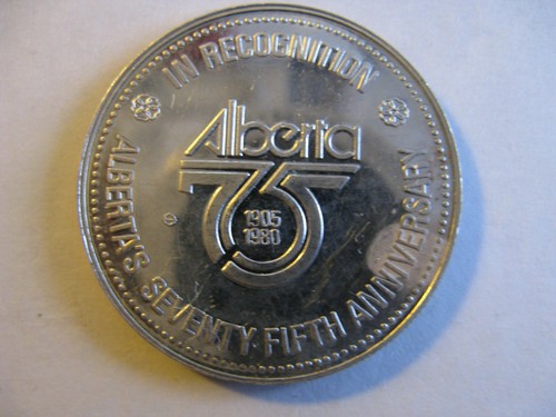 Collectible 1980 Alberta 75th Anniversary 999 Silver Token / Medal | eBay