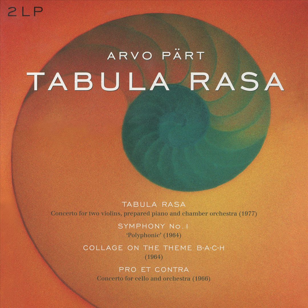 CONGRESS ORCHESTRA ARVO PÄRT: TABULA RASA NEW LP 8712177059911| eBay