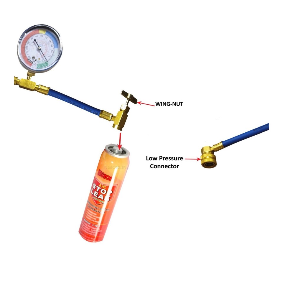 BITOP AUTOMOTIVE CAR AIR CONDITION R134a STOP LEAK SYSTEM RUBBER METAL ...