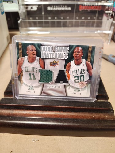 2009-10 Upper Deck - Dual Game Materials Ray Allen, Glen Davis #DG-AD ...