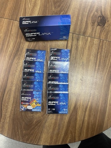 Imation Super Disk 120 MB Secured Encryption Technology 10 Pack LS 120 ...