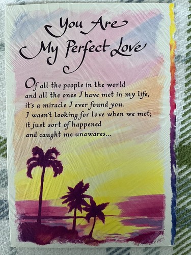 New Blue Mountain Arts Card YOU ARE MY PERFECT LOVE | eBay