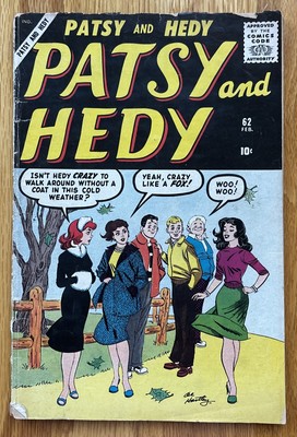 Patsy and Hedy #62 1959 Atlas Stan Lee Teen Romance Comic Hartley Cover ...