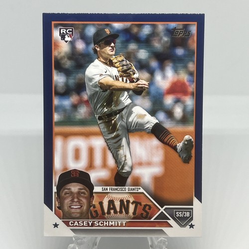 CASEY SCHMITT 2023 Topps Update #US133 Royal Blue Parallel Giants RC ...