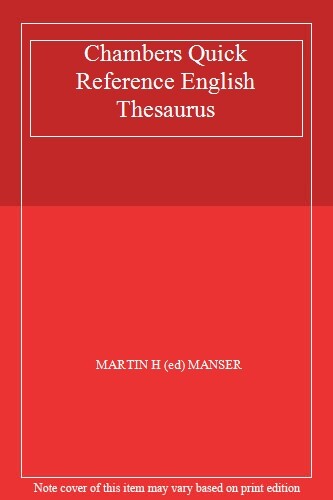 Chambers Quick Reference English Thesaurus | eBay