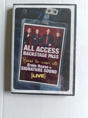 ERNIE HAASE + SIGNATURE SOUND...."ALL ACCESS BACKSTAGE PASS" LIVE Dvd | eBay