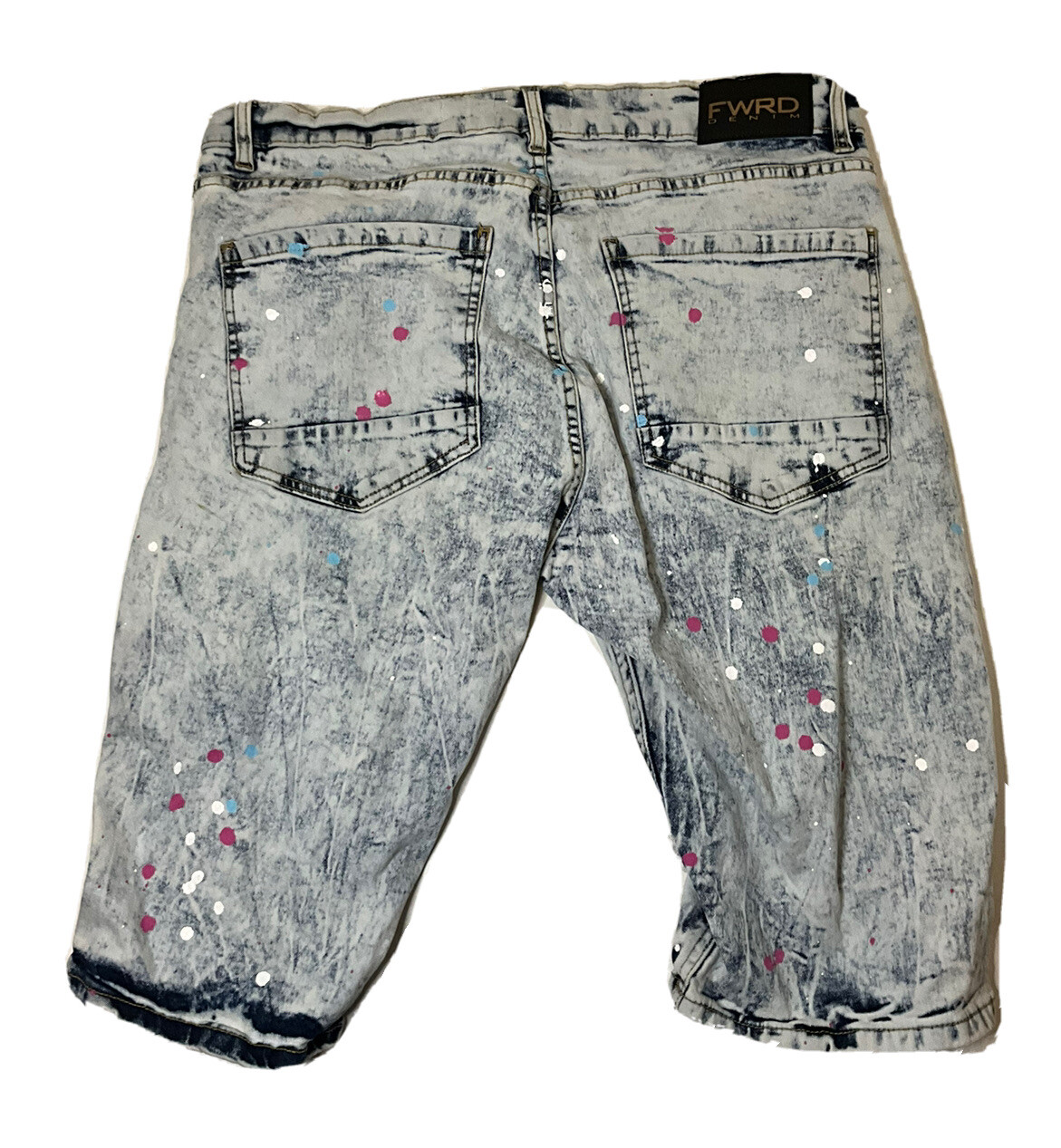 FWRD DENIM Big Men’s Painted Public Figures Denim Sho… - Gem