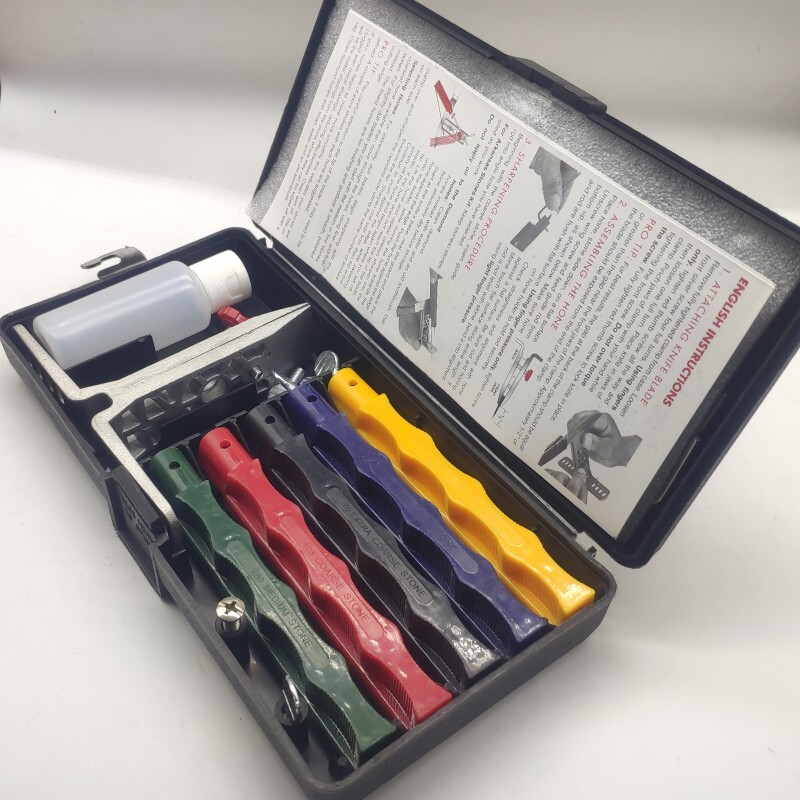 Controlled Angle Knife Sharpening System 5 Stone Sharpener Plastic | eBay