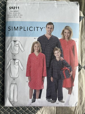 Simplicity Pajama Pattern | eBay