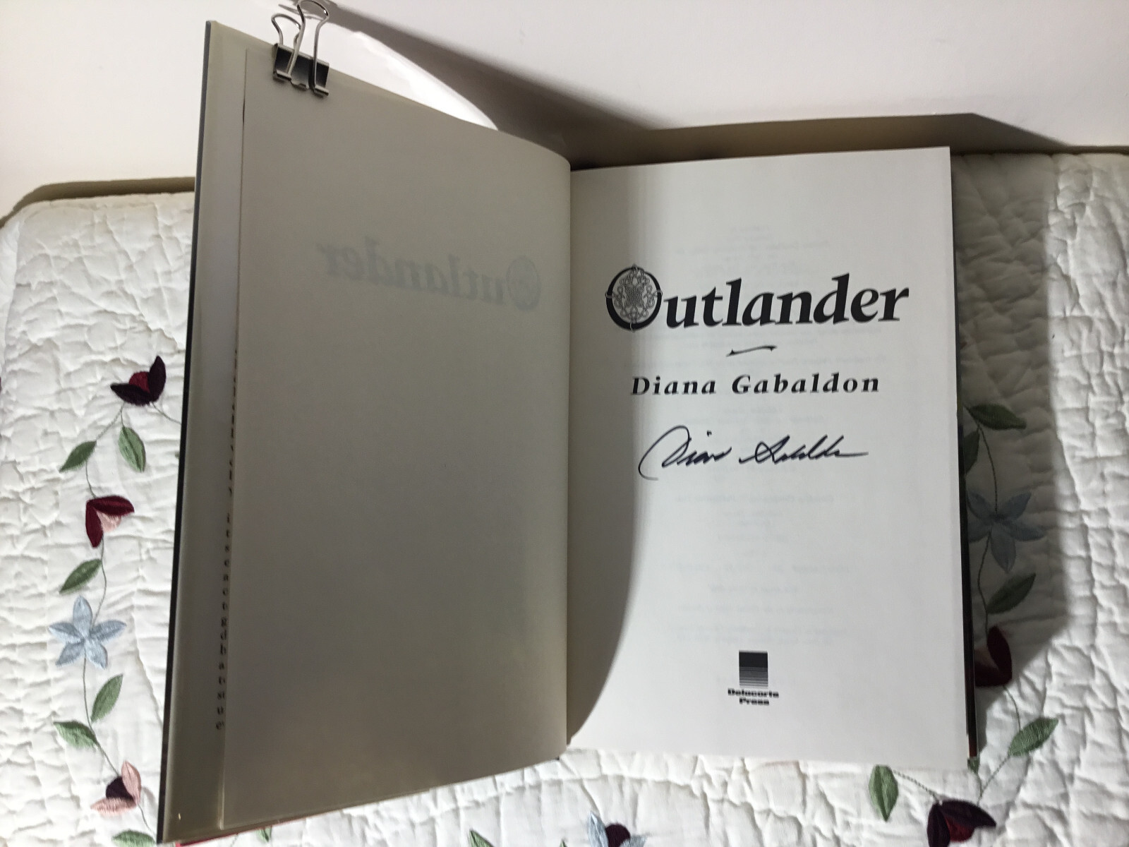 Outlander Diana Gabaldon TRUE 1st Edition 1st Printing Possibly Unread ...