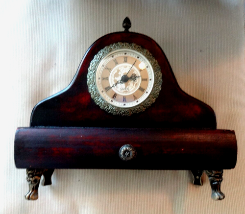 Antique Design Wood Clock with Drawer made in India | eBay