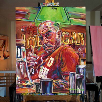 Original Joe Rogan Acrylic Painting by Nate Michaels - 24x30 Canvas ...