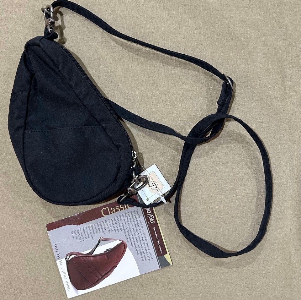 NEW Ameribag Healthy Back Bag Black Baglett Sling Crossbody Purse | eBay