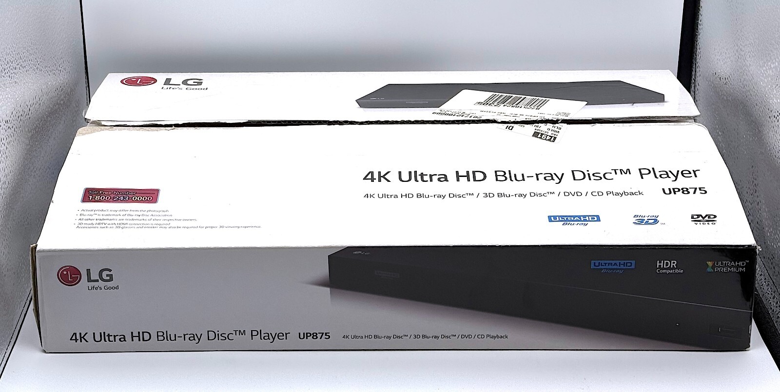 LG 4K Ultra HD 3D Blu-Ray Disc Player UP875 UltraHD UHD w/ Box & Remote ...