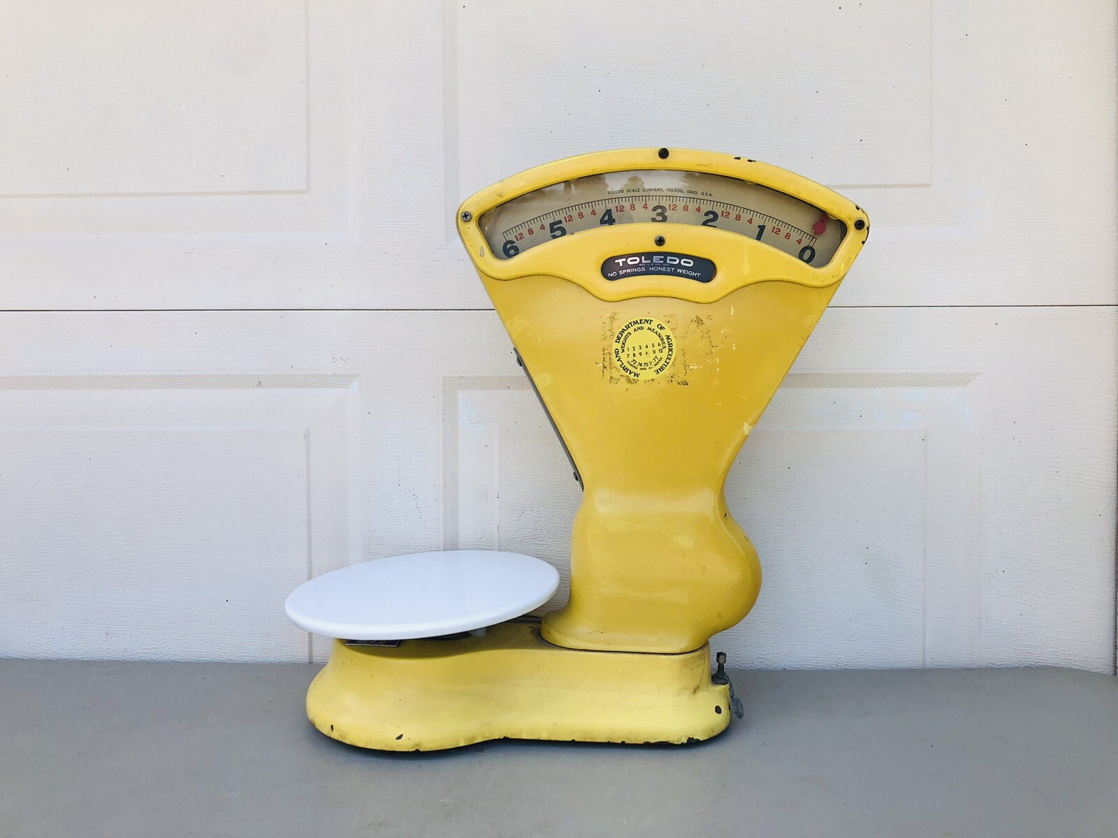ANTIQUE TOLEDO CANDY SCALE Model 407 Yellow | eBay