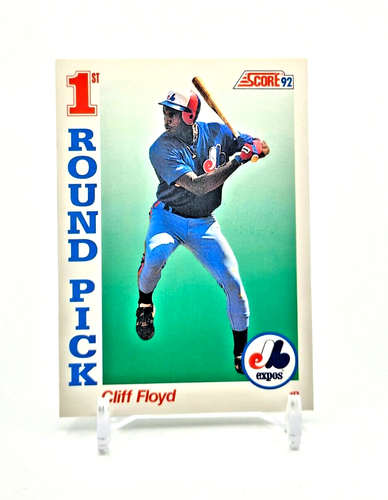 Cliff Floyd ROOKIE CARD "1st Round Pick" 1992 Score #801 Montreal Expos ...