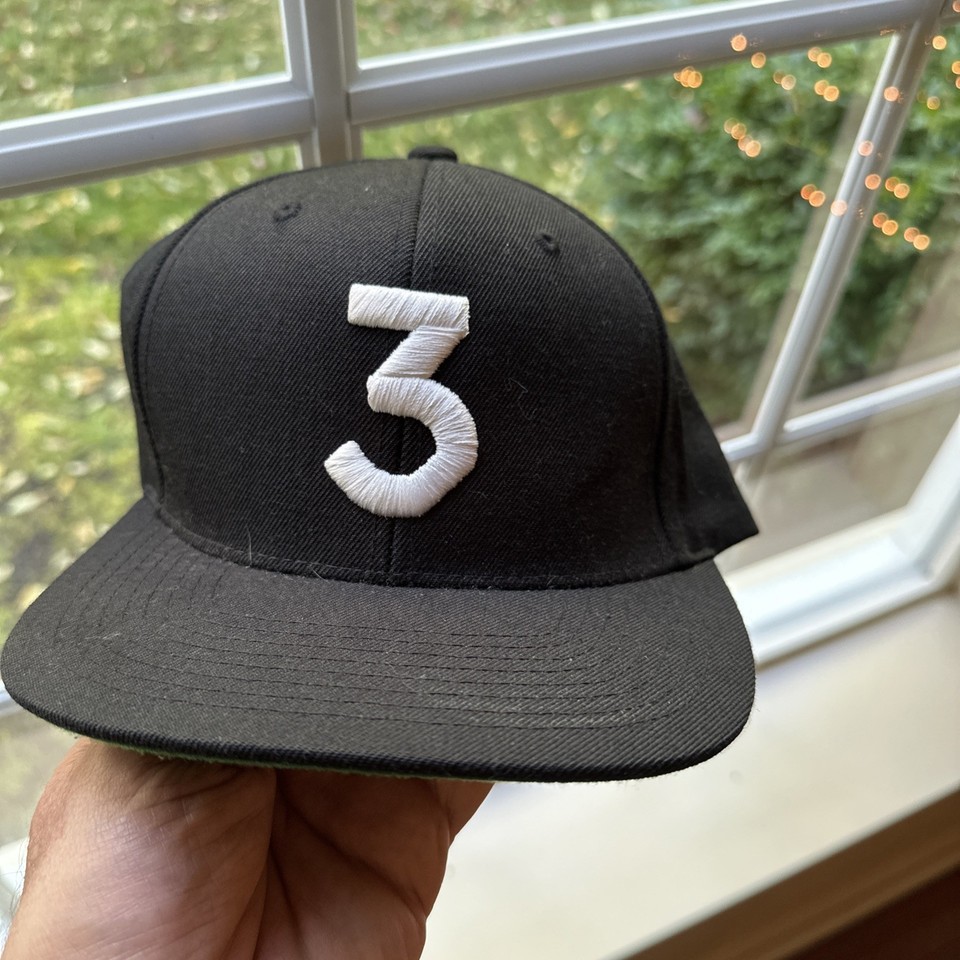 Chance The Rapper 3 Hat Cap New Era Mens Hat Snapback Black Wool Adult ...