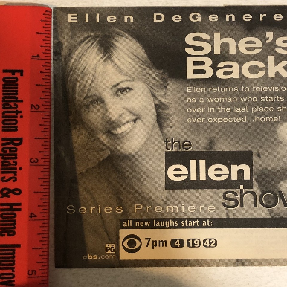 Ellen Show Tv Series Print Ad Ellen Degeneres Tpa12 | eBay