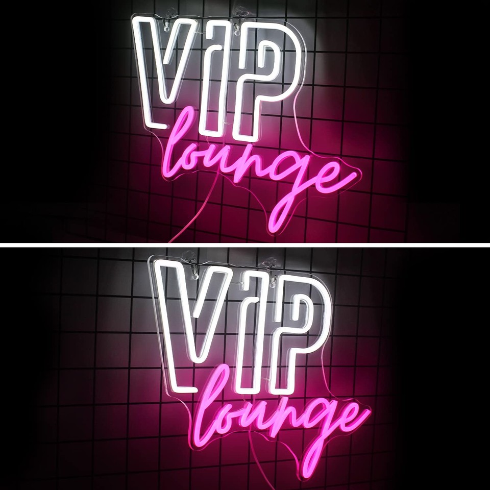 VIP Lounge Neon Signs for Wall Decor, VIP Neon Lights Signs for Room ...
