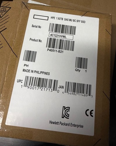 P41536-001 P40511-B21 HPE 1.92TB SAS 12G 2.5" MU GEN10 PLUS V2 Gen11 ...