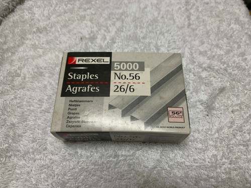 (4 boxes) 20 000 X Rexel No.56 (26/6) Staples Free Postage Best Price ...