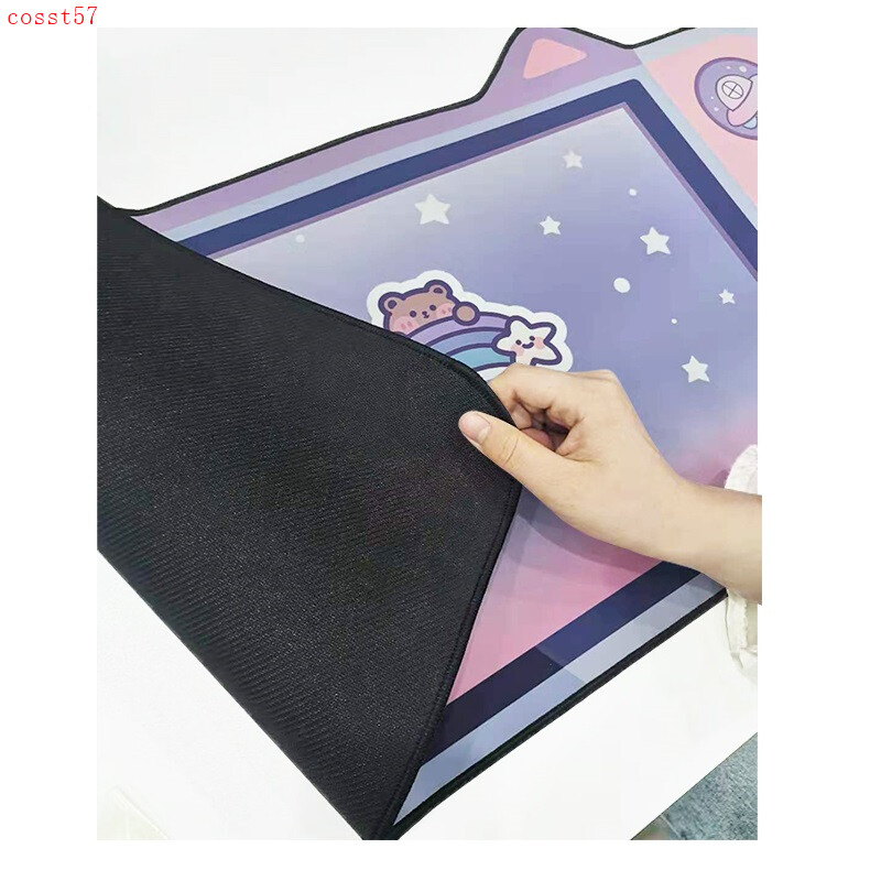 Cartoon Kuromi Large Mouse Pad Non-slip Keyboard Pad Office PC Table ...