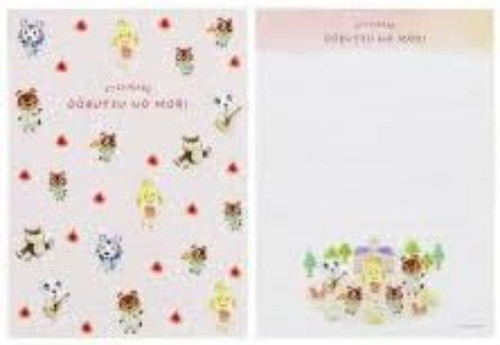 Animal Crossing Mini Letter Set Pink Mini Envelopes & Stationery ...