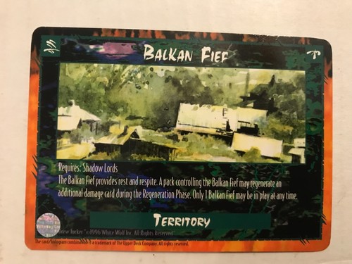 BALKAN FIRE : RAGE LEGACY of the Tribes CCG Territory card; 1996 ...