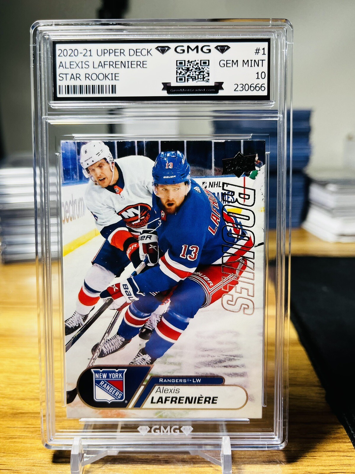 2020-21 Upper Deck Alexis Lafreniere Star Rookie GMG Graded 10 Gem Mint ...