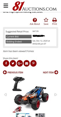 EYPOD Remote Control Car, 2.4 GHZ High Speed Racing Car, Blue | eBay