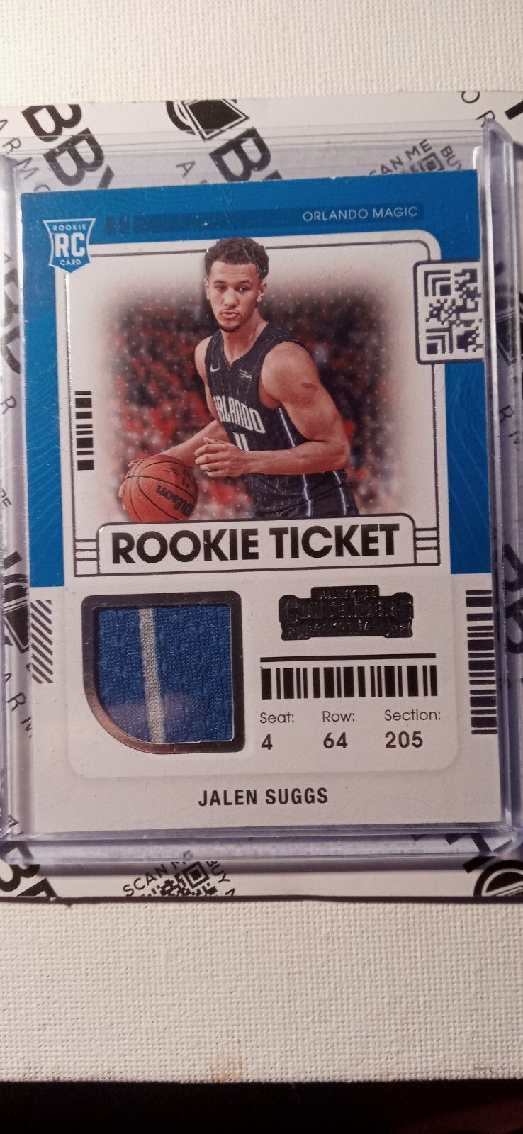 2022 Contenders JALEN SUGGS Rookie Ticket 2 color Jersey Swatch Patch ...