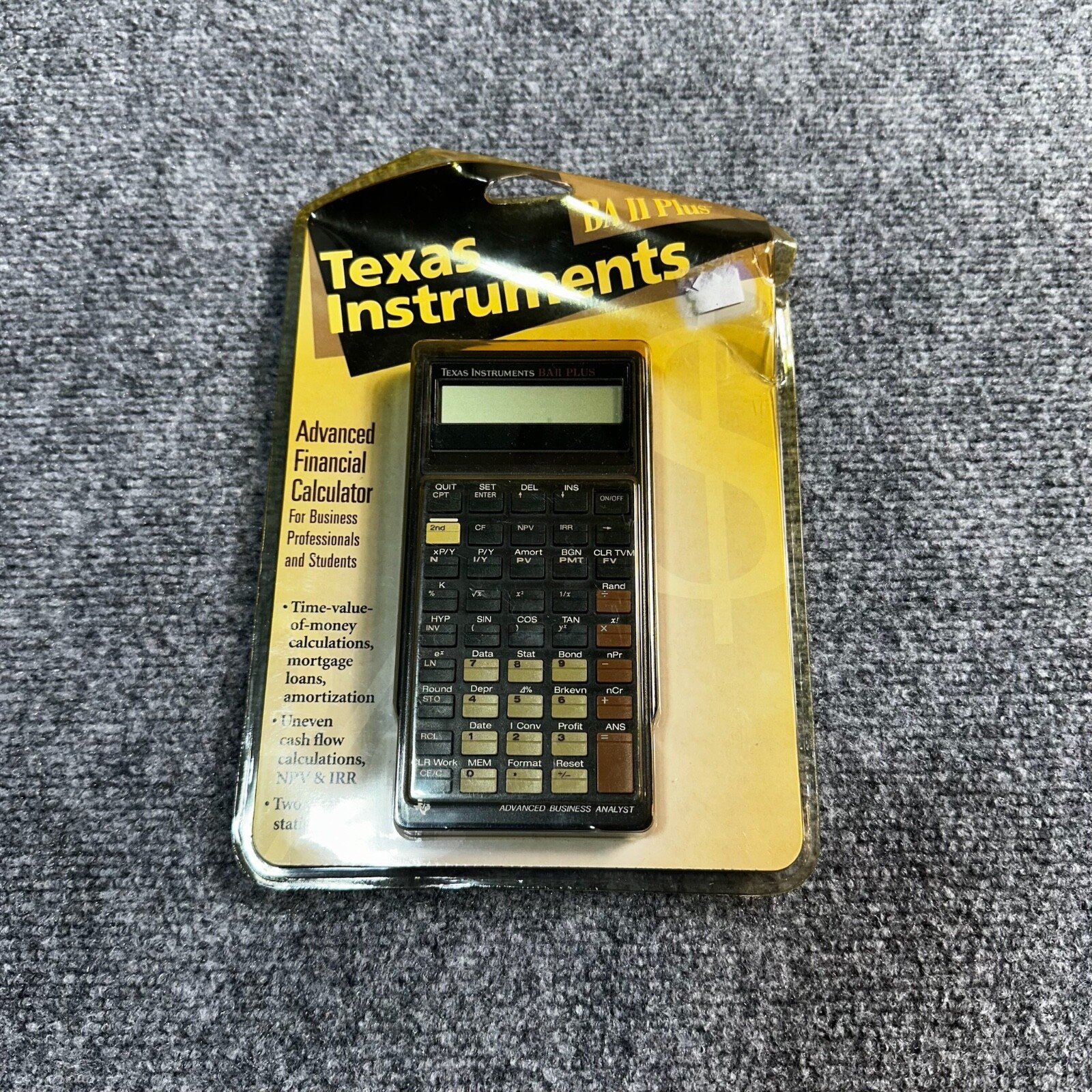 NEW Vintage Texas Instruments Advanced Financial Calculator BA II Plus ...