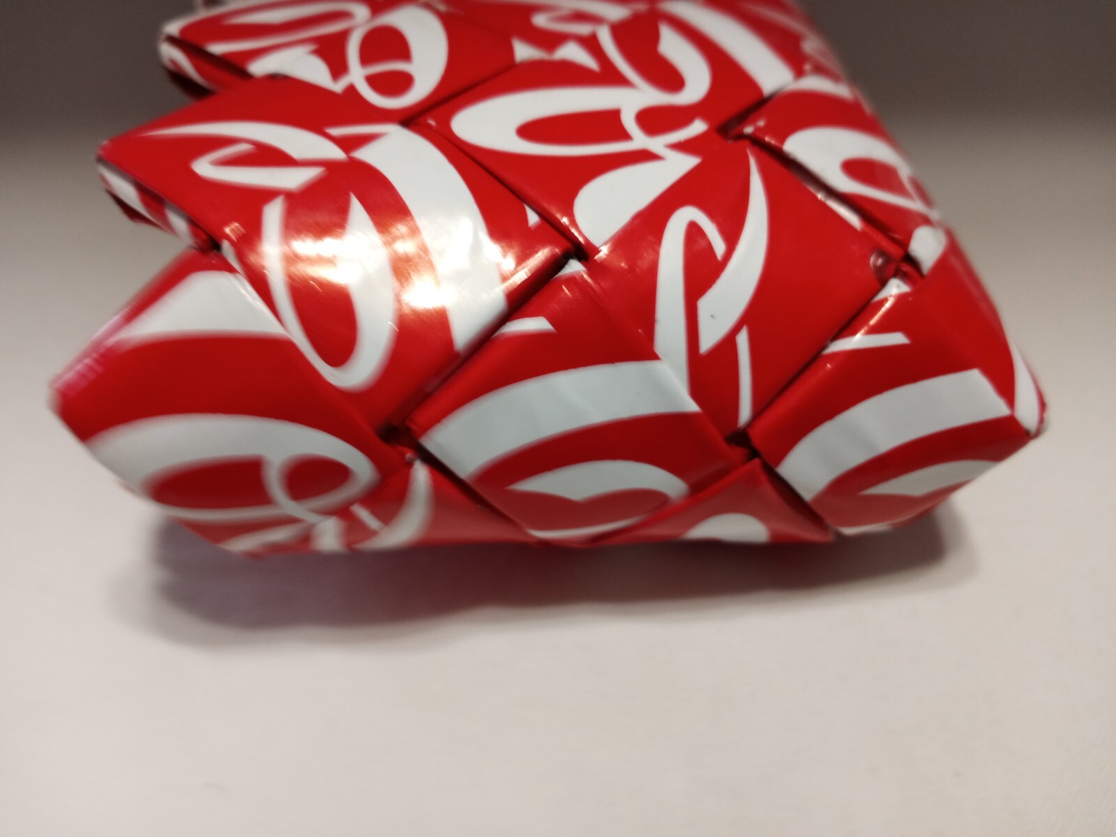 Zippered Pouch Woven Coca Cola Wrappers Wristlet Red … - Gem