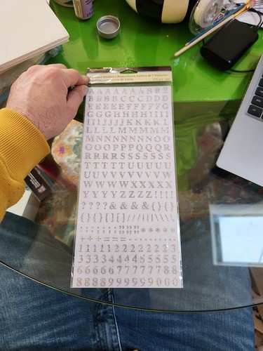 Silver Glitter Alphabet Letters Numbers Scrapbooking Stickers ...