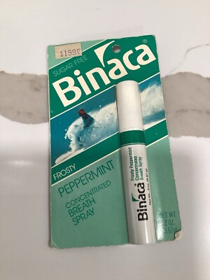 Vintage Binaca Breath Spray Rare Collectible in Original Package Ski | eBay