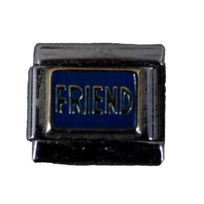 Zoppini "Friend" Gold Stainless Stretch Link Italian Charm | eBay