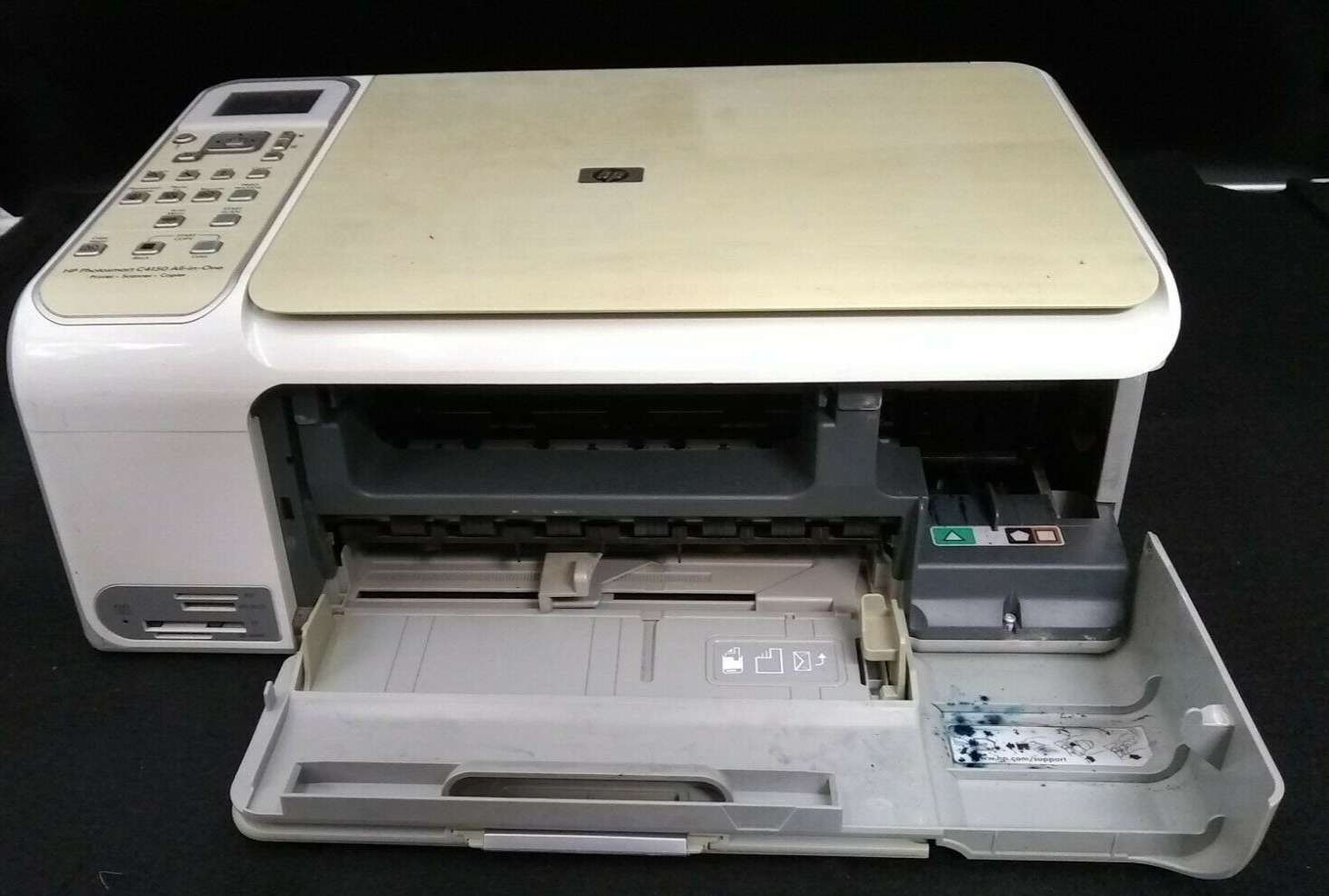 HP Photosmart C4150 All-In-One Inkjet Printer No Power cord. UNTESTED ...