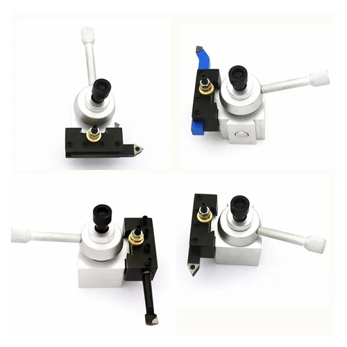 CNC Lathe Machine Mini Quick Change Tool Holder Post Cutter Screw Kit ...