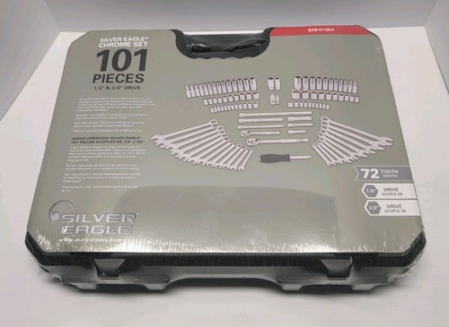 Matco Tools Silver Eagle Socket & Wrench Set 1/4 & 3/8 101 Piece Master ...