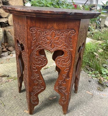Antique Lamp table – taboret – Stand octagonal shape - Arts & Crafts ...