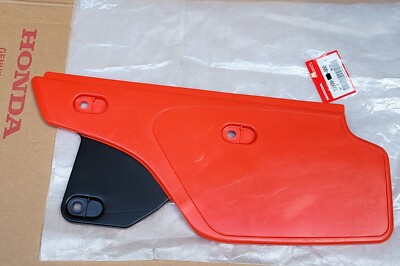 NOS.OEM.HONDA XR600R,XR350,XR250.Left Side Cover / Panel. Flash Red R ...