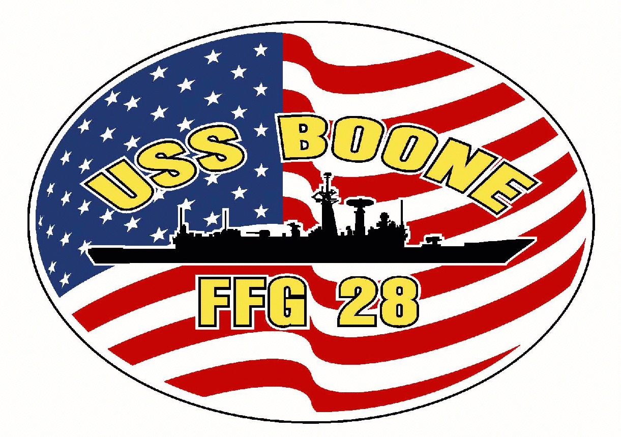 USS BOONE FFG 28 Oval Decal / Sticker Military USN U S Navy S07 | eBay