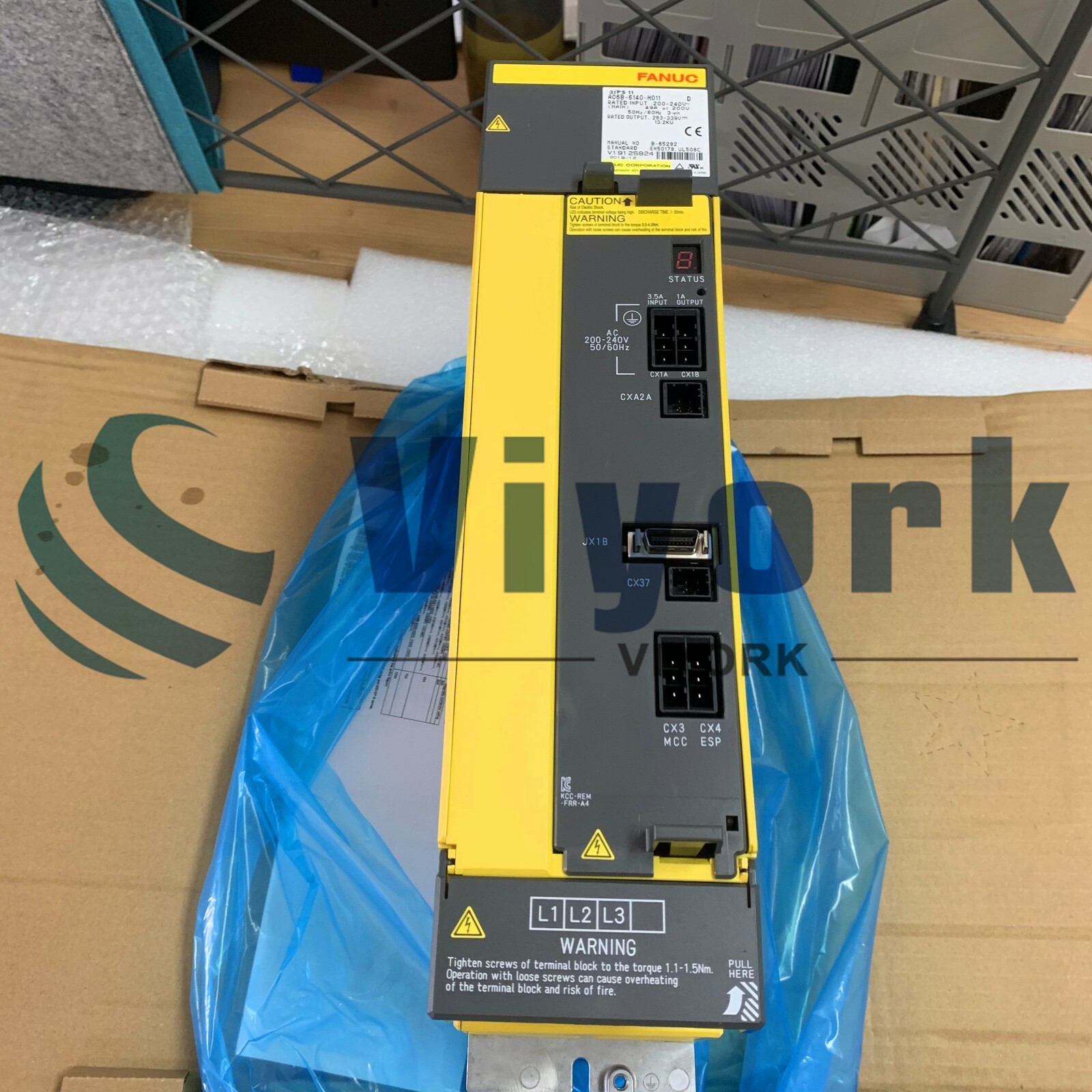 Fanuc A06B-6140-H011 POWER SUPPLY MODULE AIPS-11 ALPHAI 50/60HZ 200 ...