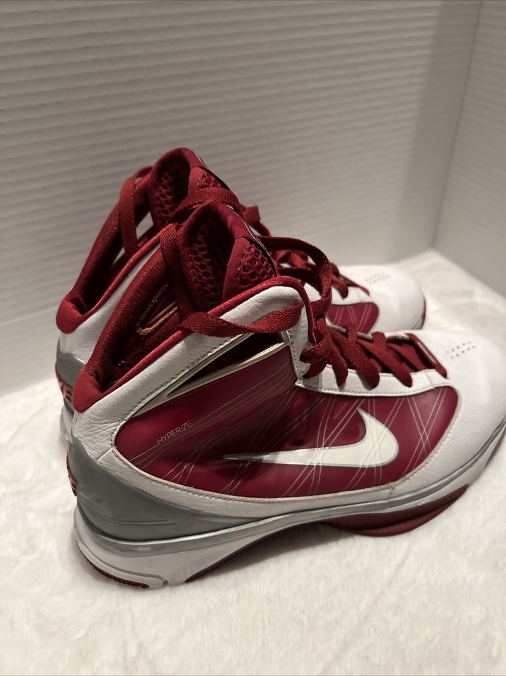 Nike Zoom Hyperize Red White Basketball Shoes Womens 8 Dream Flywire ...