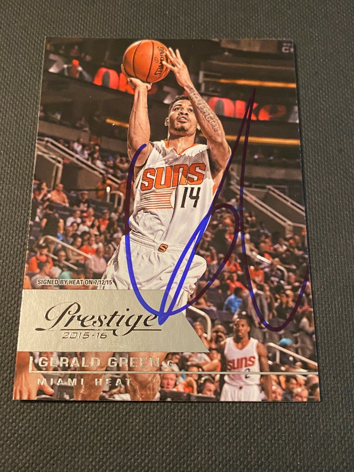 Gerald Green Signed 2015-16 Panini Prestige Card Auto Heat NBA ...