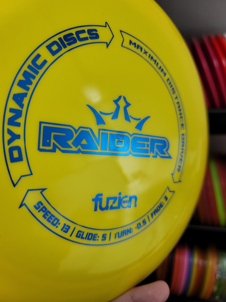 NEW Dynamic Discs BioFuzion Raider Distance Driver Golf Disc Yellow ...