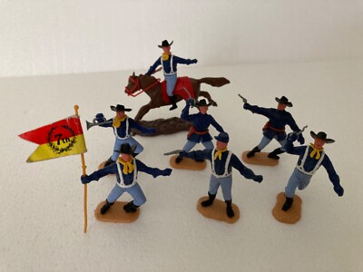 Timpo Wild West Cavalry figures x7…. | eBay UK