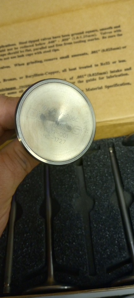 6mm Titanium Intake Valves | BBC | SBC | Nascar | Circle Track ...